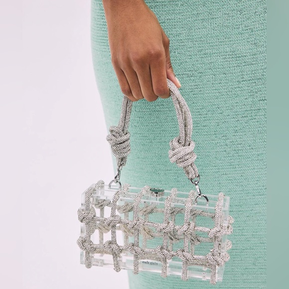 Johnny Was | Bags | Bess Crystalembellished Rope And Acrylic Clutch Bag ...